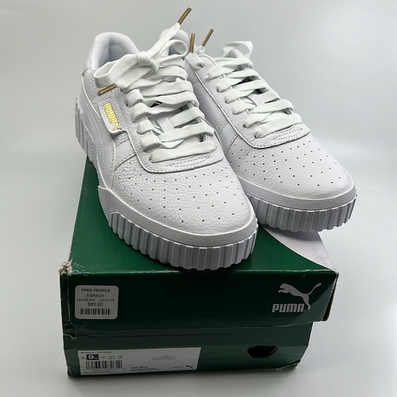 Puma | Shoes | Free People X Puma Collab Cali Court White Leather Low ...